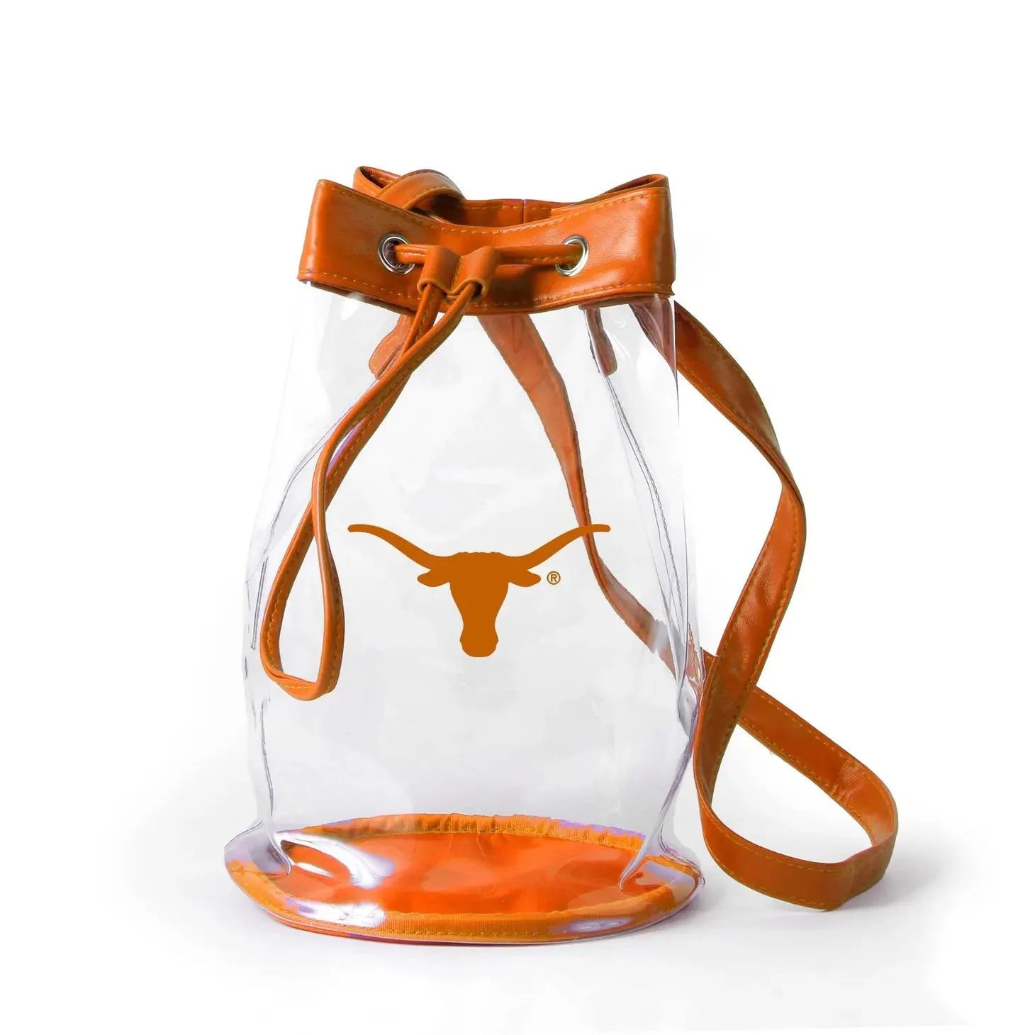 Texas UT Licensed Stadium Approved Clear Bucket Bag